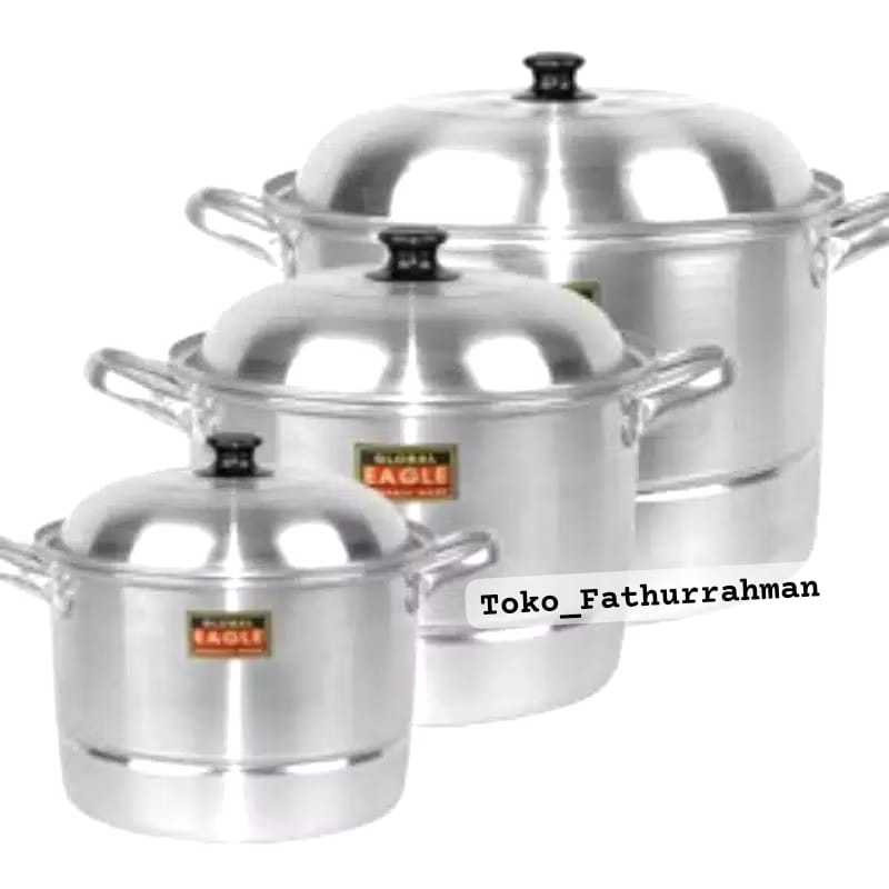 Jual BATAM - Panci Dandang Kukus 36 40 45 50 55 60 CM Aluminium Global ...