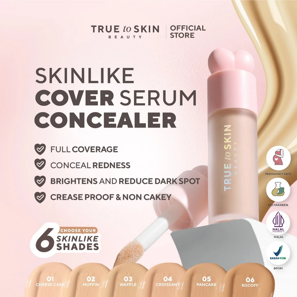 Jual [NEW] TRUE TO SKIN SKINLIKE COVER SERUM CONCEALER | Shopee Indonesia