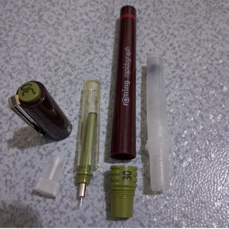 Jual Rotring rapidograph 0.3 Rapido Jerman pulpen gambar teknik NOS ...