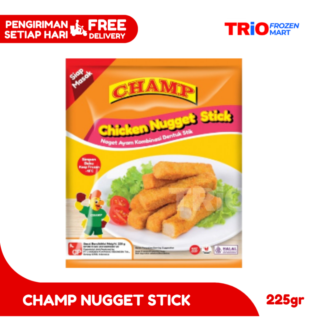 Jual CHAMP Chicken Stick / Nugget Stik Ayam 225gr | Shopee Indonesia