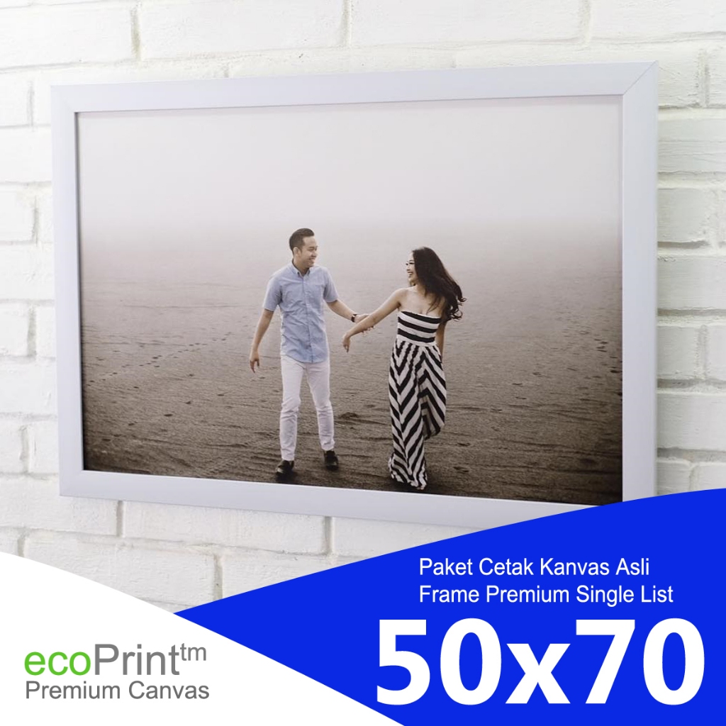 Jual Paket Cetak Foto Kanvas dan Bingkai Frame Ukuran 50x70 30R 20R ...
