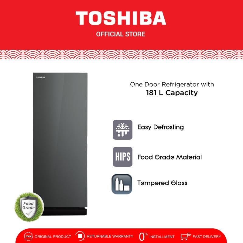 Jual Toshiba GR-RD196CC-DMF / GR-RD235CC-DMF Kulkas 1 Pintu Kapasitas . Baru & Bergaransi ...