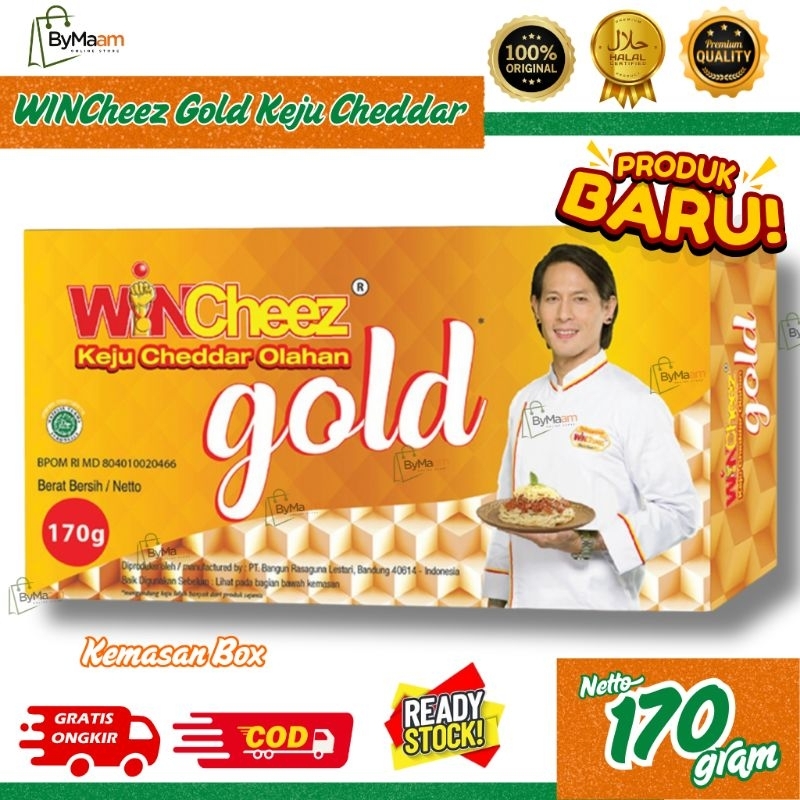 Jual Keju WINCHEEZ Gold Cheddar Olahan 170 gr | Keju Parut Kemasan Box ...