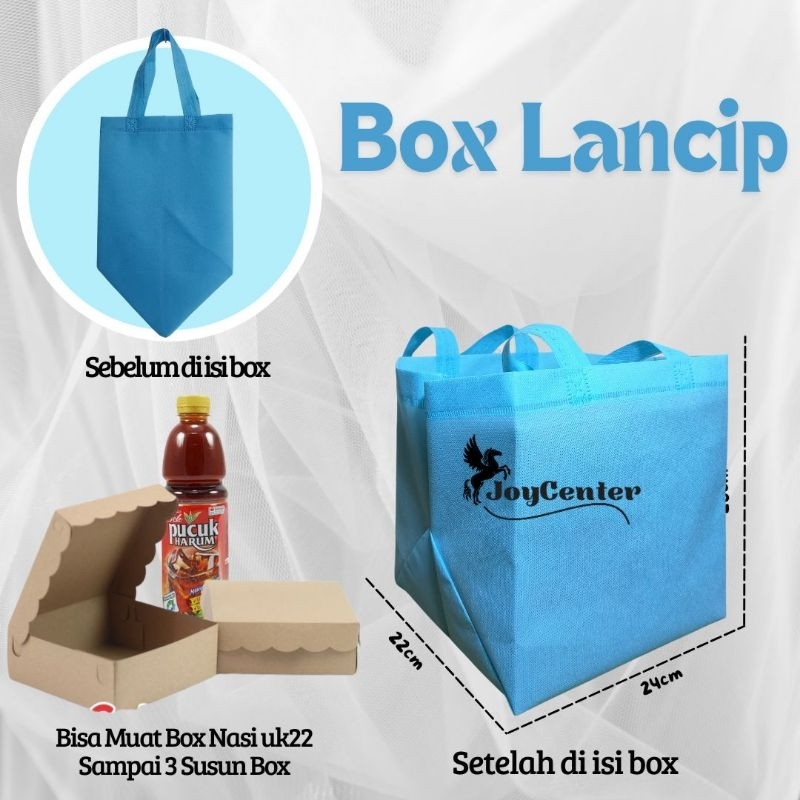 Jual (1 Lusin / 12 pcs)Tas Hajatan Press Box Lancip Polos / Tas Hampers / Goodie Bag / Tas ...