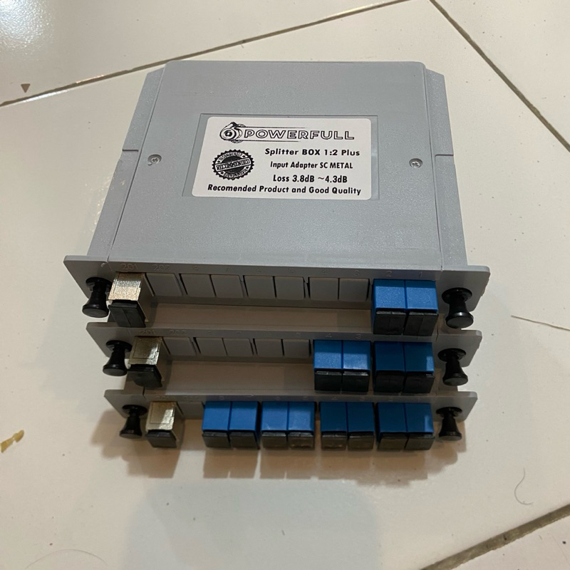 Jual Passive Spliter Box Fiber Optic PowerFull Plus 1:2-1:4-1:8 ...