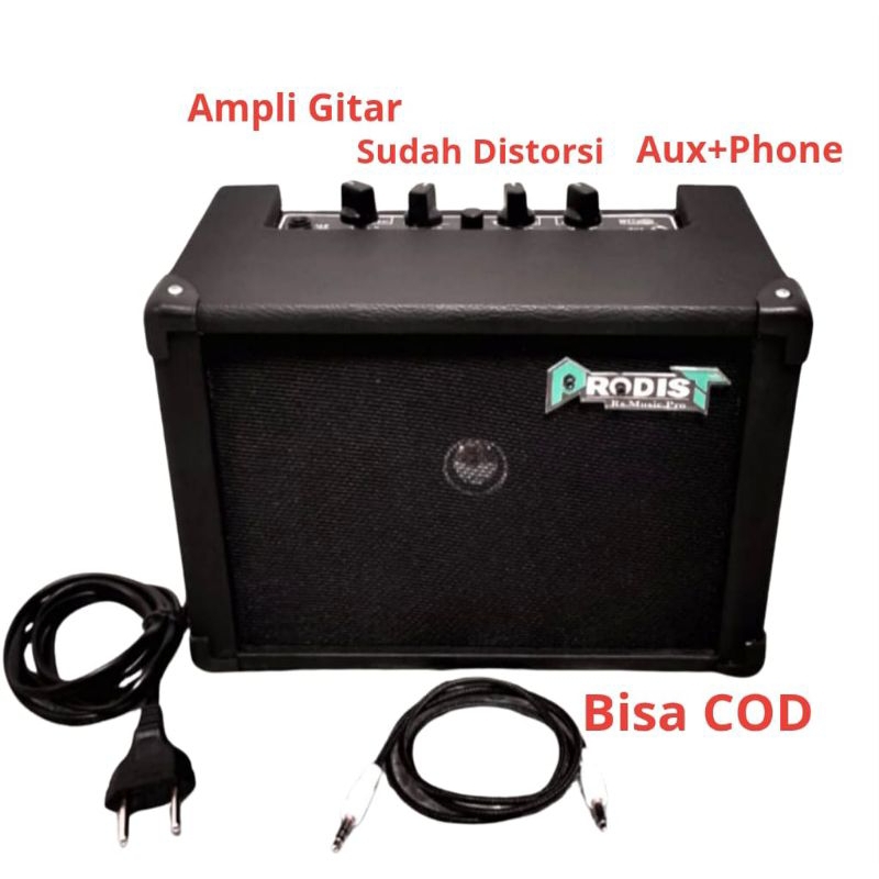 Jual Ampli Gitar Listrik PRODIST-Ampli Gitar Mini 4 inch Sudah Distorsi ...