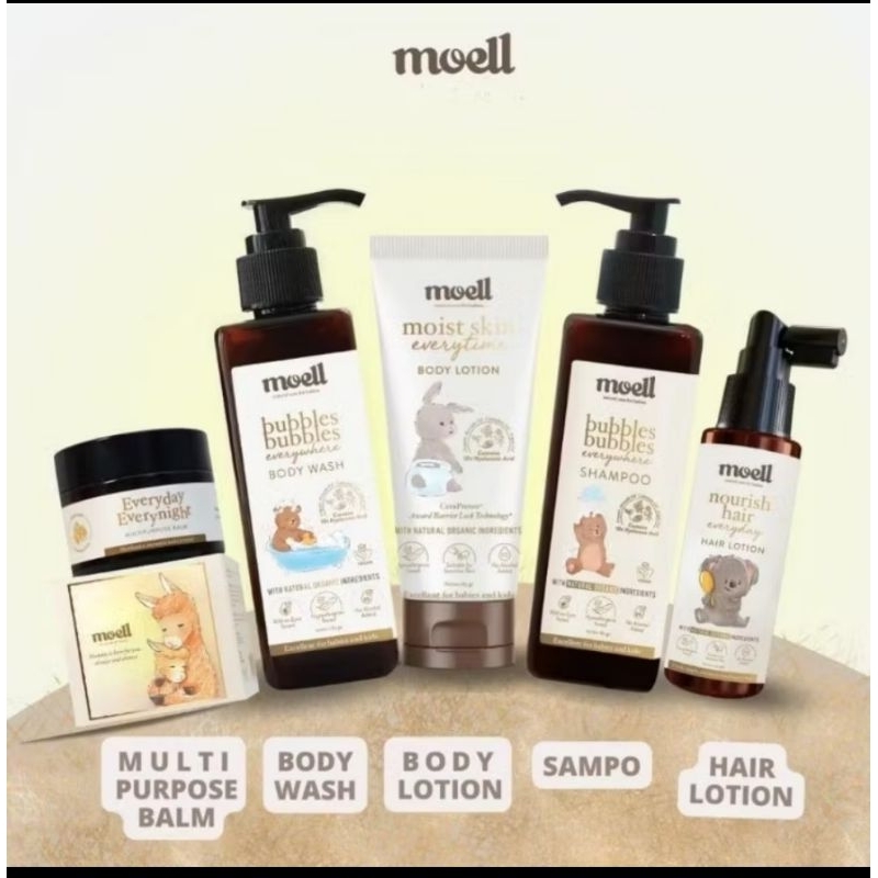 Jual Moell -SHAMPO - BODY WASH - BABY SKINCARE --segel Ori-- | Shopee ...