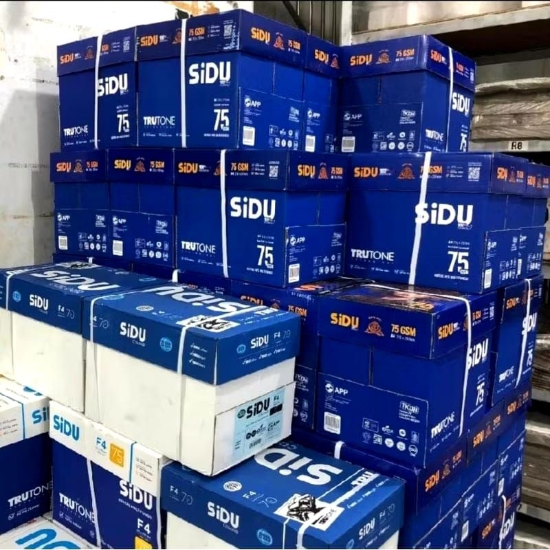 Jual 1 Dos isi 5 Rim Kertas HVS SIDU A4, A4s, F4, Kertas Print dan Kertas Foto Copy | Shopee ...