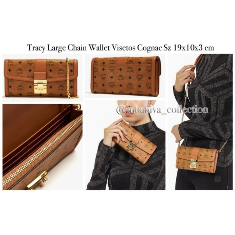 Jual Tracy Large Chain Wallet Visctos Cognac | Shopee Indonesia
