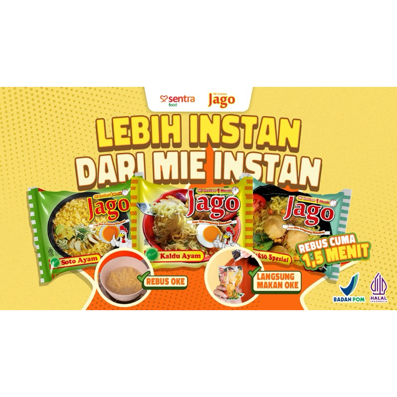 Jual Mie Jago instant Soto Ayam Kaldu Ayam 1renceng | Shopee Indonesia