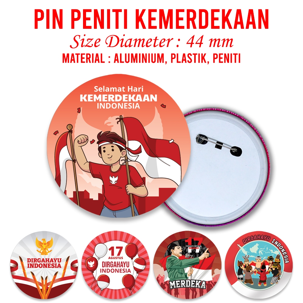 Jual Pin Peniti Hari Kemerdekaan Indonesia 17 Agustus Pin Peniti ...