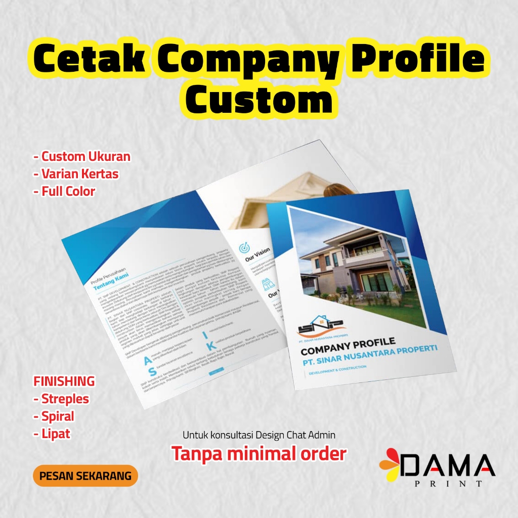 Jual DAMA Print Cetak Company Profile Custom | Shopee Indonesia