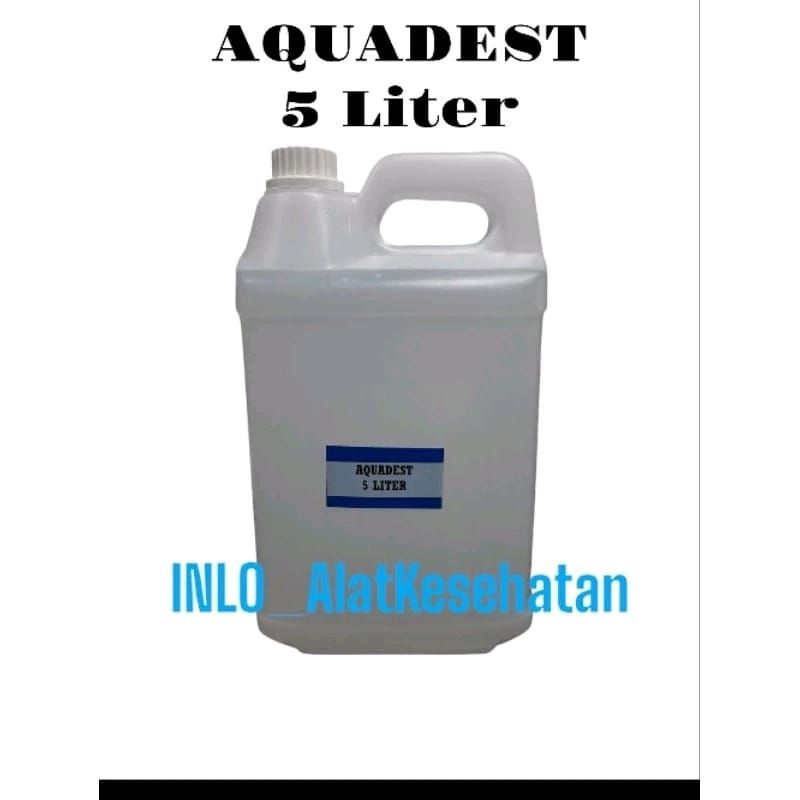 Jual Aquadest 5 Liter / AQUADEST/Air Murni | Shopee Indonesia