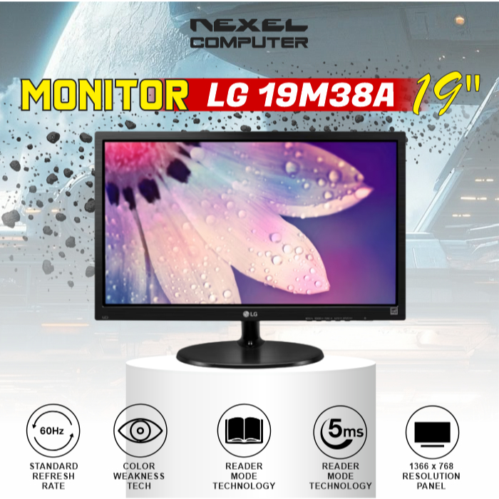 Jual Monitor LG 19M38A - B | 19 LED VGA 18.5 Inch FULL HD | Shopee ...