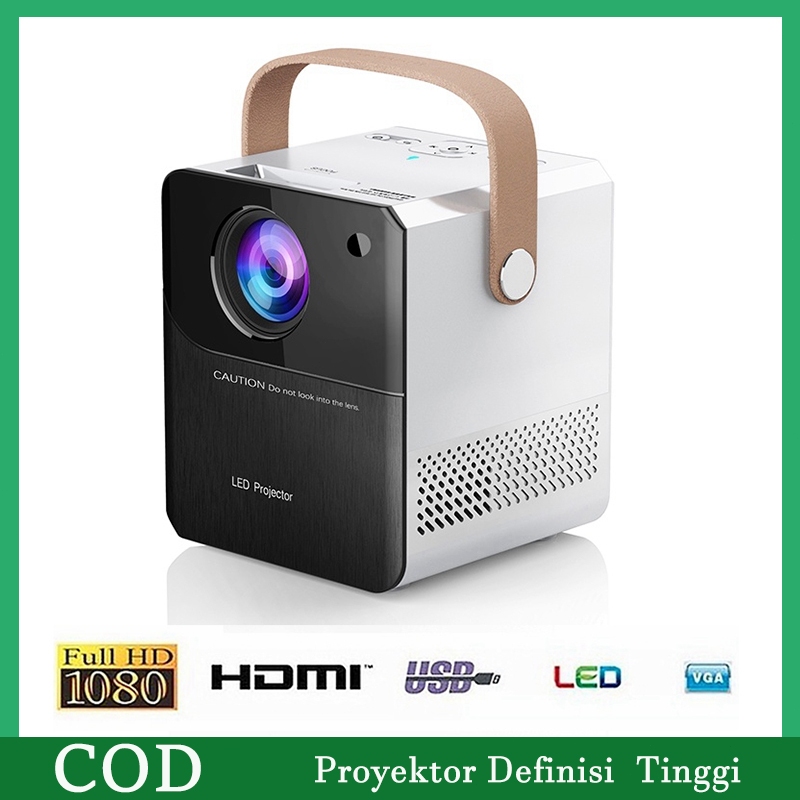 Jual Proyektor WIFI Ultra HD Baru Proyeksi Layar Ponsel Kecil Asrama ...