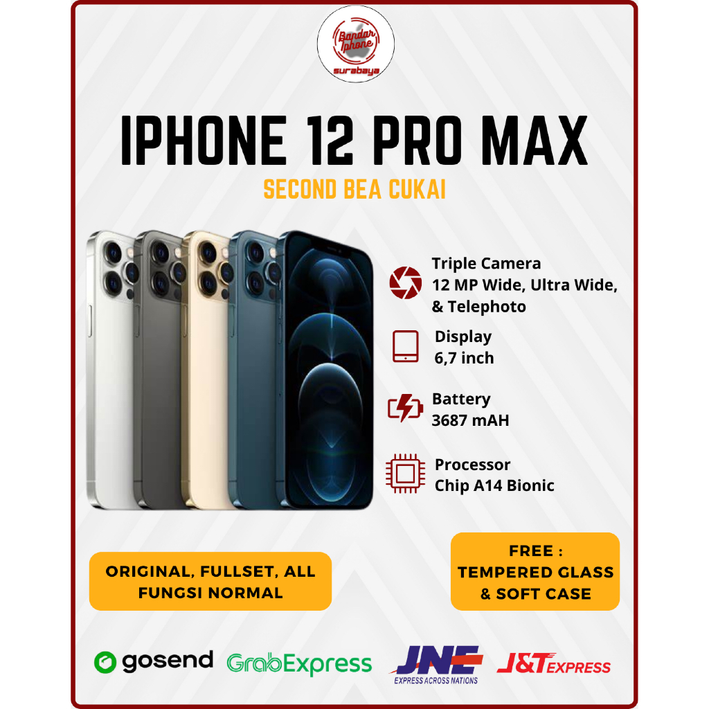 Jual IPhone 12 Pro Max 512GB Terlengkap & Harga Terbaru April 2026 ...
