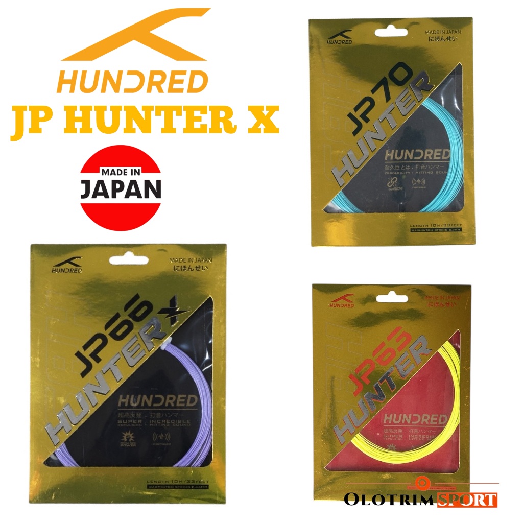 Jual Senar Badminton HUNDRED JP 66 63 70 X HUNTER SERIES Made in JAPAN ...