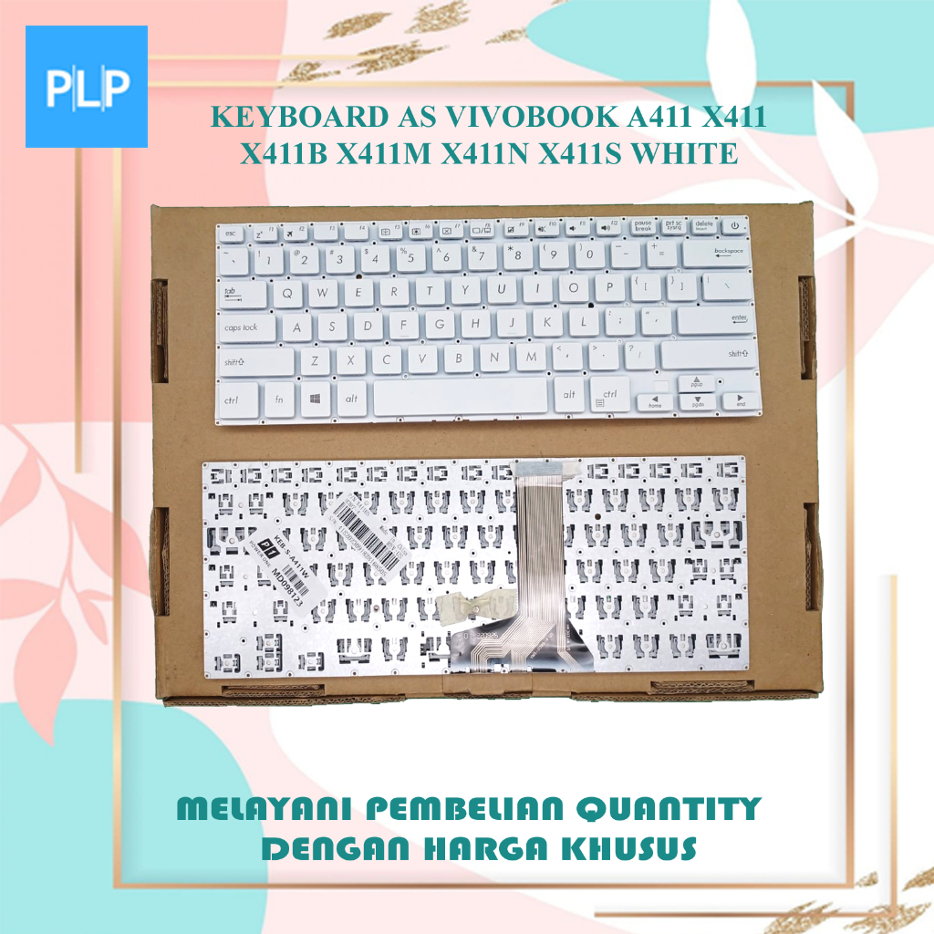 Jual Keyboard Asus Vivobook a411 x411 x411b x411m x411n x411n White ...