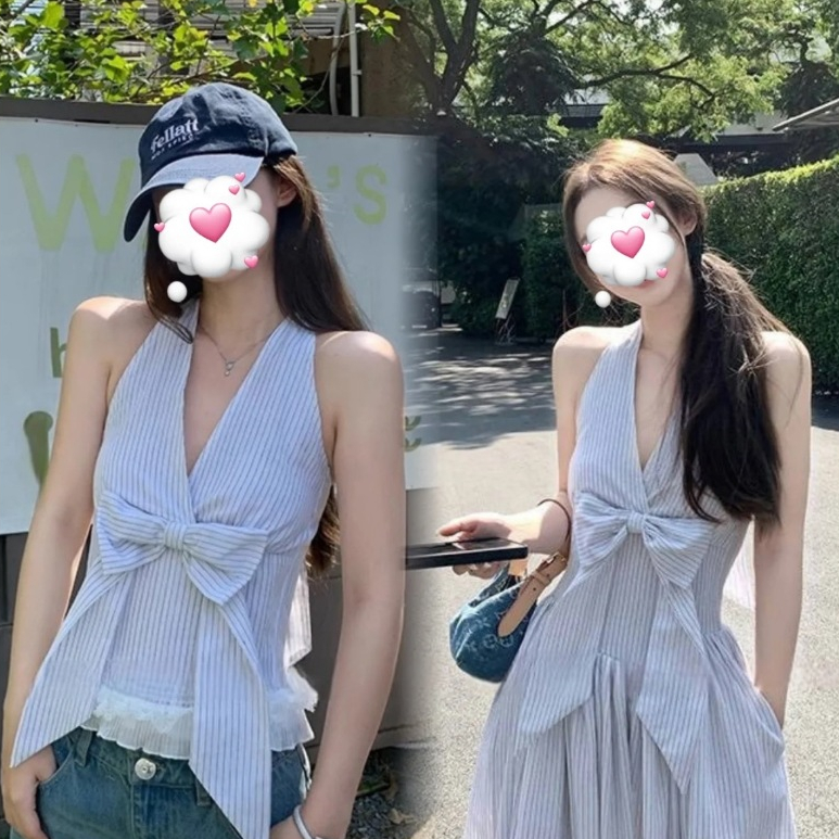 Jual Renda Bergaris Prancis Menggantung Leher Cami Tank Top Wanita ...