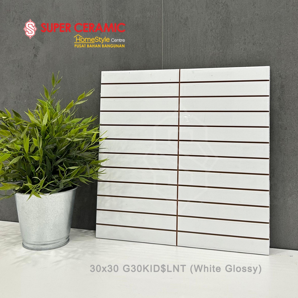 Jual ATENA 30x30 Keramik Precut Kamar Mandi KIDKED - G30KID$LNT (White ...
