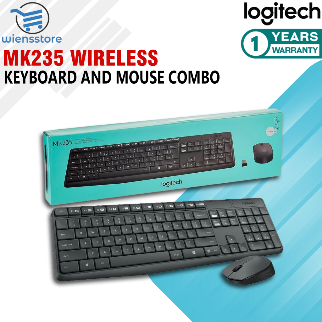 Jual Logitech mk235 wireless combo keyboard Computer | Shopee Indonesia