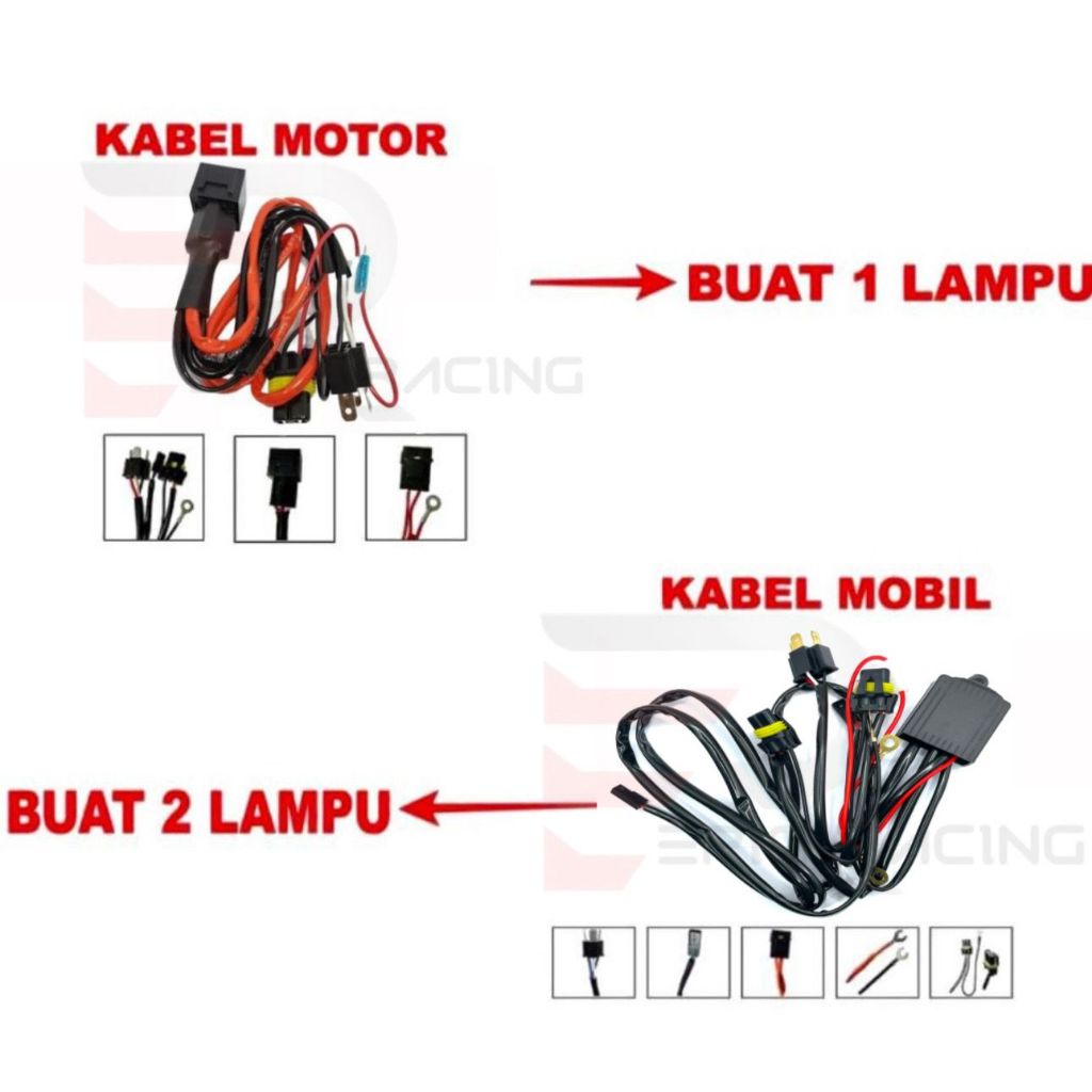 Jual ORIGINAL KABEL RELAY BILED DAN RELAY HID MOTOR | KABEL SET HID ...