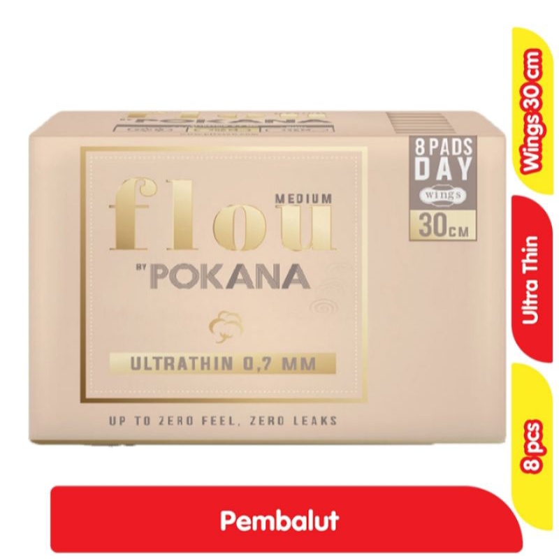 Jual Flou by Pokana Pembalut SAP Ultrathin 0,7 mm Medium Wings 30 cm 8 pcs | Shopee Indonesia