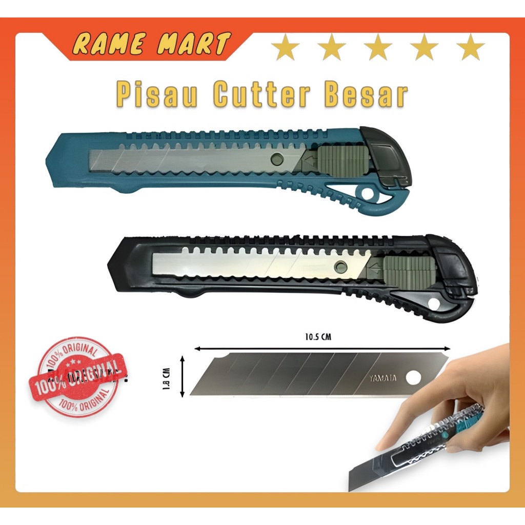 Jual Pisau Cutter Besar Murah – Alat Potong Kertas & Dus, Cuter/Kater ...