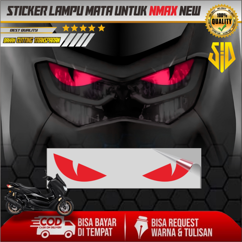 Jual STICKER MATA NMAX / STIKER LAMPU MATA NMAX NEW / STIKER LAMPU MATA ...
