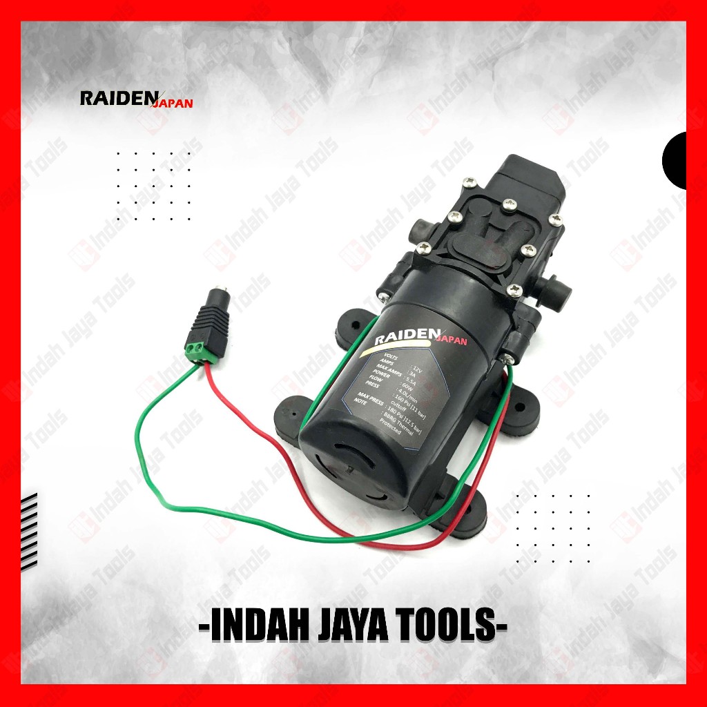 Jual RAIDEN 80 Psi Dinamo Pompa Air 12 Volt DC - Sprayer Water Push ...