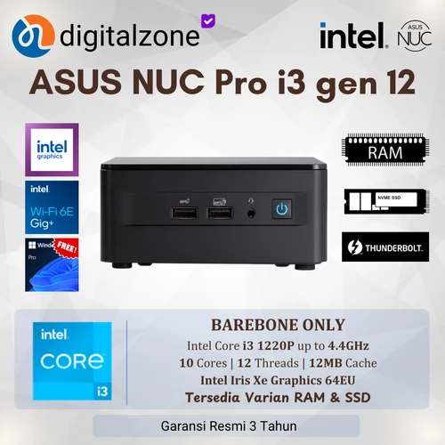 Jual Intel NUC i3 1220P Intel NUC Gen 12 Mini PC Intel NUC12WSHi3 | Shopee Indonesia