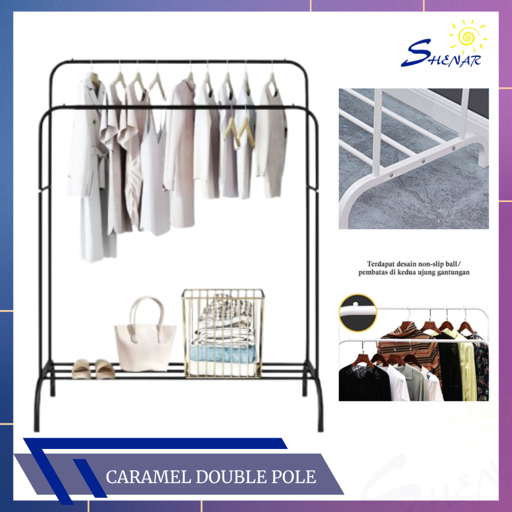 Jual Hanger Gantungan Baju/Double Hanger Baju Besi Tebal Dan Kuat ...