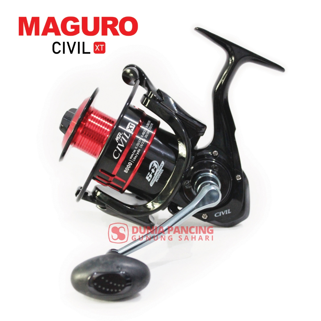 Jual Reel Spinning Maguro XT Series Civil XT 5+1 Ball Bearings Pilih Ukuran | Shopee Indonesia