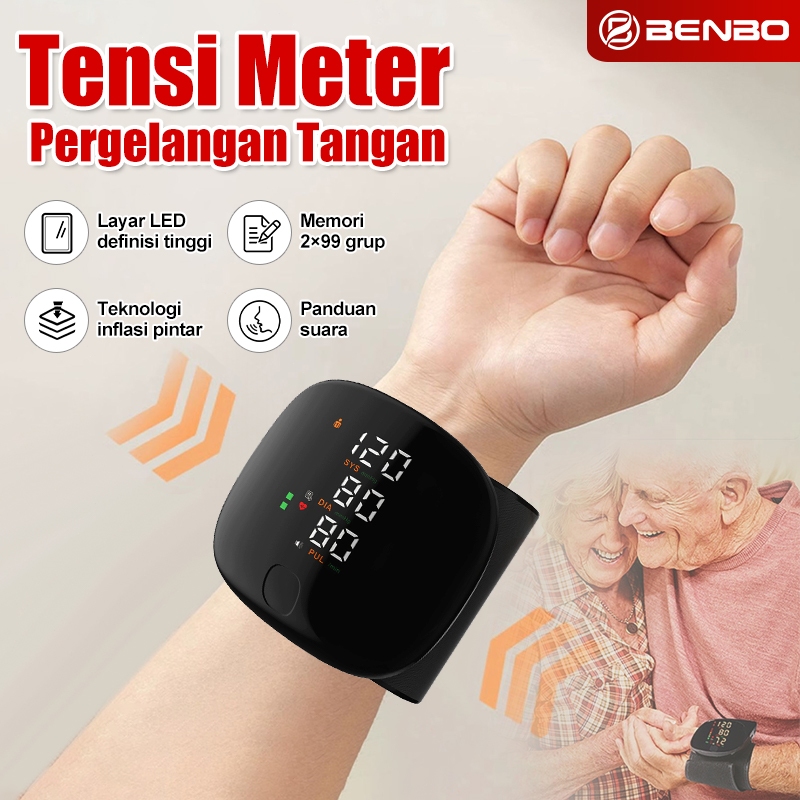 Jual BENBO Tensimeter Digital Alat/Tensi Digital Pergelangan Tangan ...