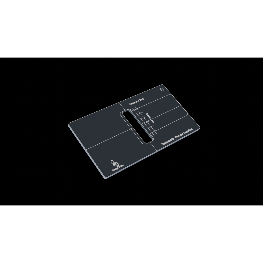 Jual Template Mal Cavity Tremolo Standard 6 Screw Bahan Akrilik 5mm ...