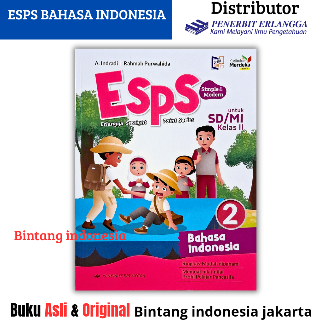 Jual Erlangga - ESPS BAHASA INDONESIA kelas 2 SD/MI Kurikulum Merdeka ( REVISI 2025 ) | Shopee ...