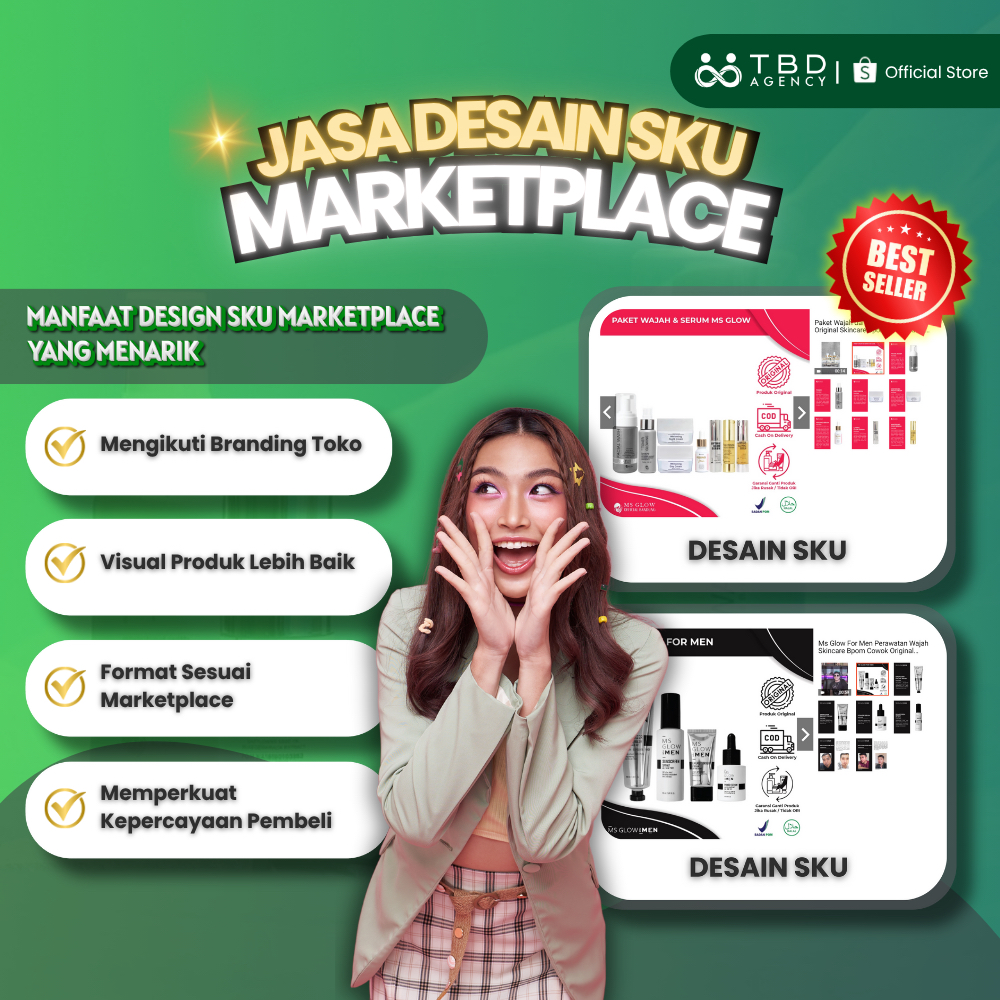 Jual Jasa Desain Design Gambar SKU Produk Marketplace - TBD Agency ...