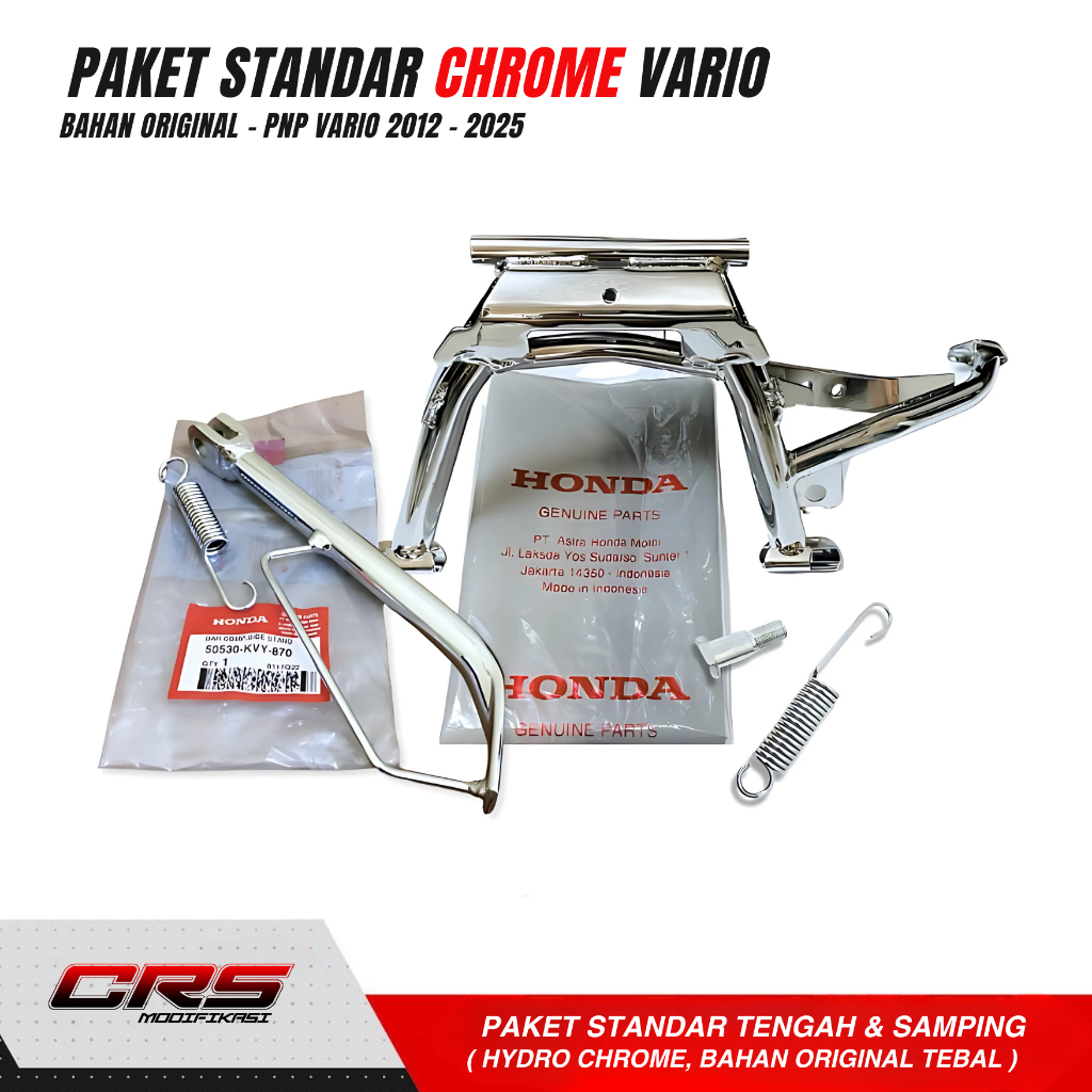 Jual Standar 1 dan 2 Chrome Vario 125/150 Original Honda Standar ...