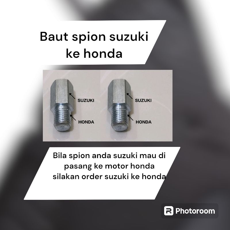 Jual Sambungan baut SPION Szk 12 KE Hnd 14 2 pcs / baut sambungan spion ...