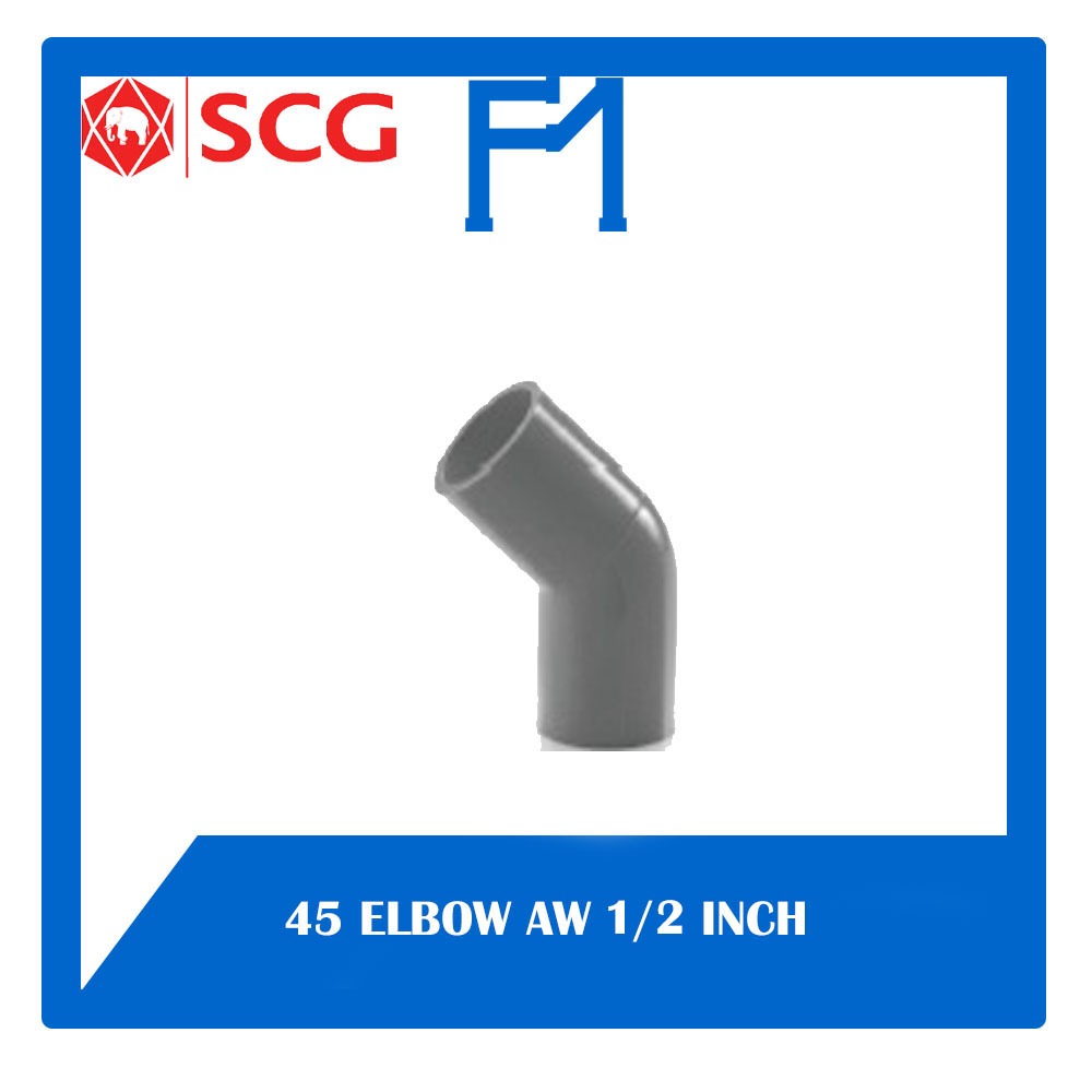 Jual SCG ELBOW AW 45 1/2 INCH SAMBUNGAN FITTING PIPA AIR PVC KNEE KNEI 1/2INCHI | Shopee Indonesia