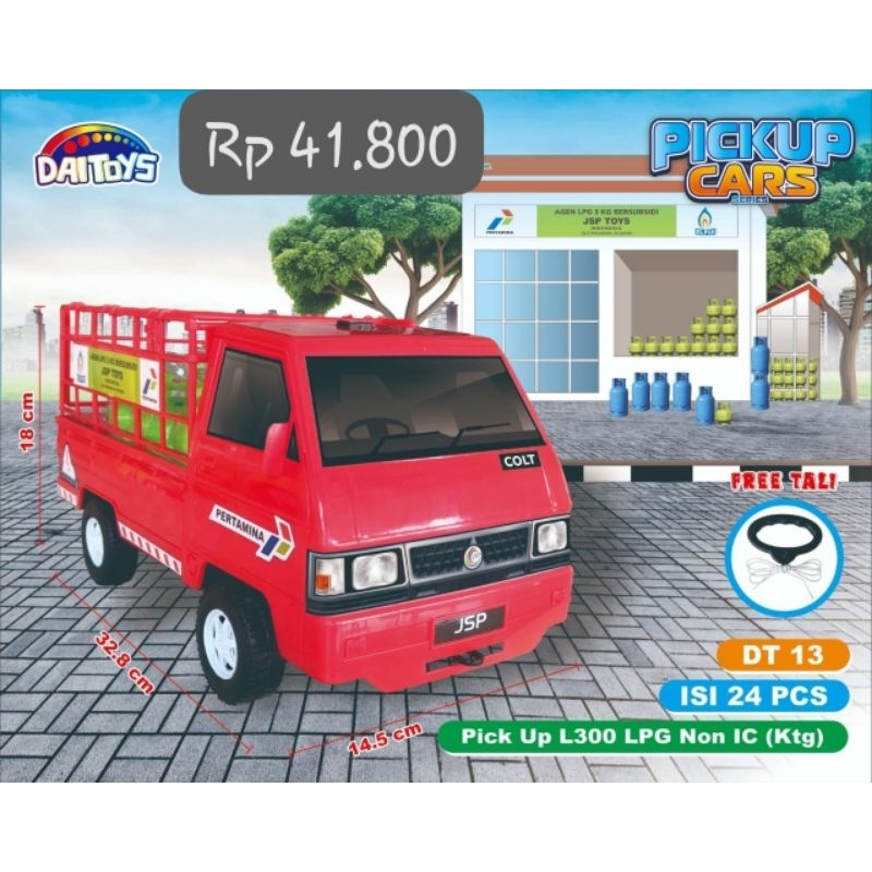 Jual Mainan Anak Mobil Pick Up Pertamina, Pengangkut LPG Miniatur ...