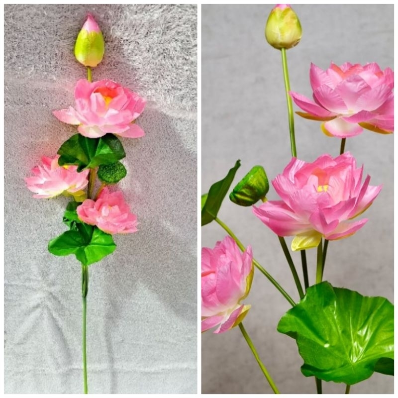 Jual bunga artificial bunga jumbo bunga teratai panjang | Shopee Indonesia