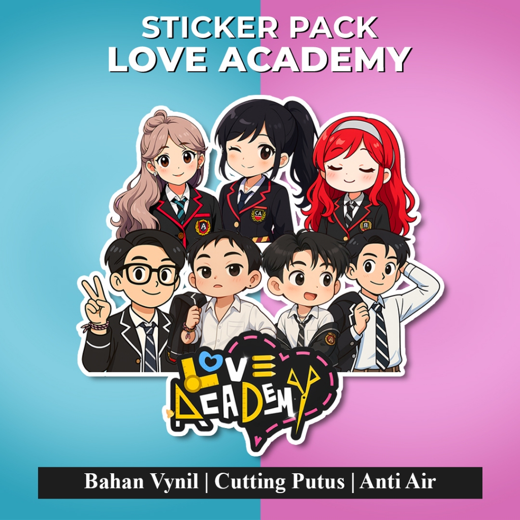 Jual STIKER PACK KARTUN LOVE ACADEMY SPTRAKORI/KORIZEN/STIKER/KORILA ...