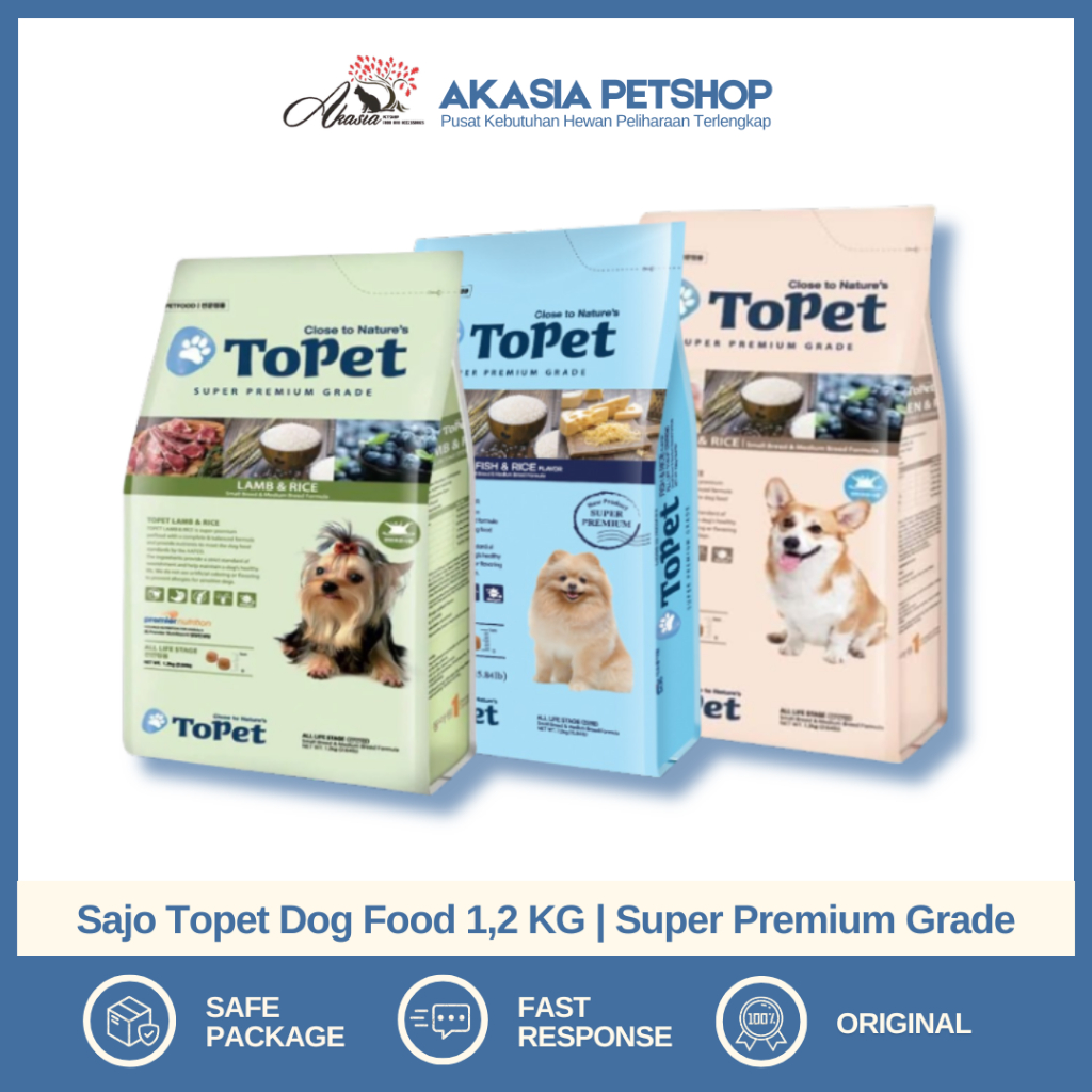 Jual Sajo Topet Dog Food 1.2 kg | Super Premium Grade | Made In Korea ...