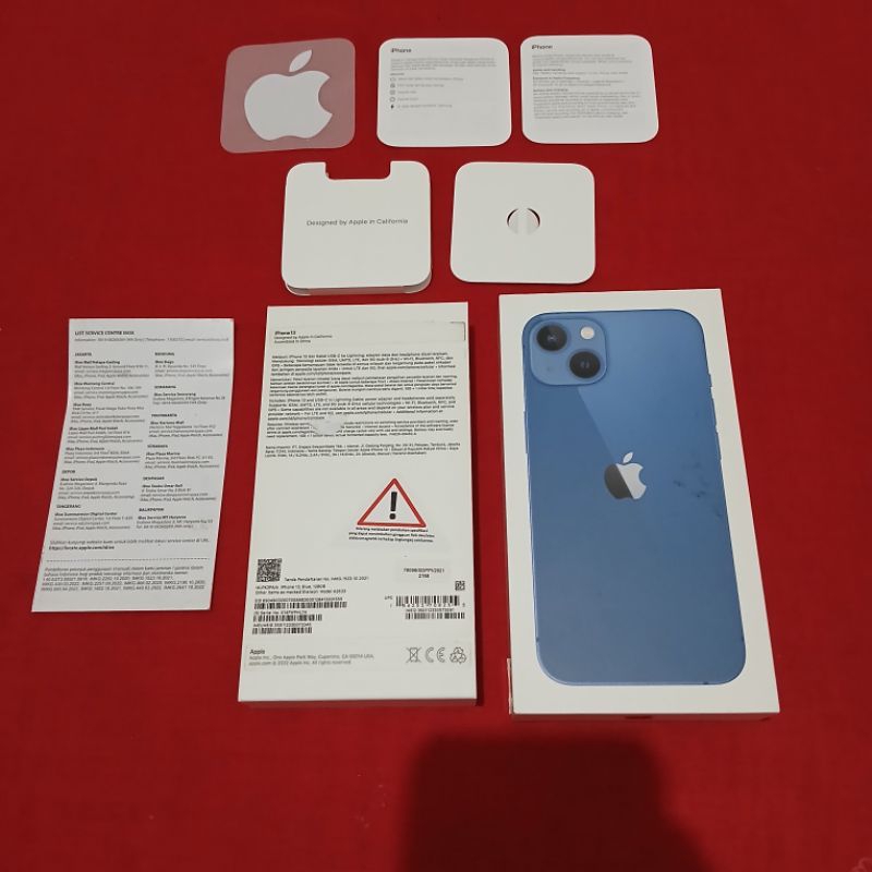 Jual dus box iphone 13 biru ori copotan asli ibox | Shopee Indonesia