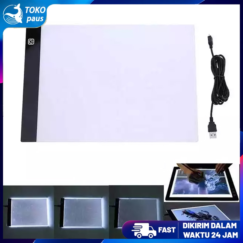 Jual A4 led light pad / led drawing tracing board / copyboard papan ...