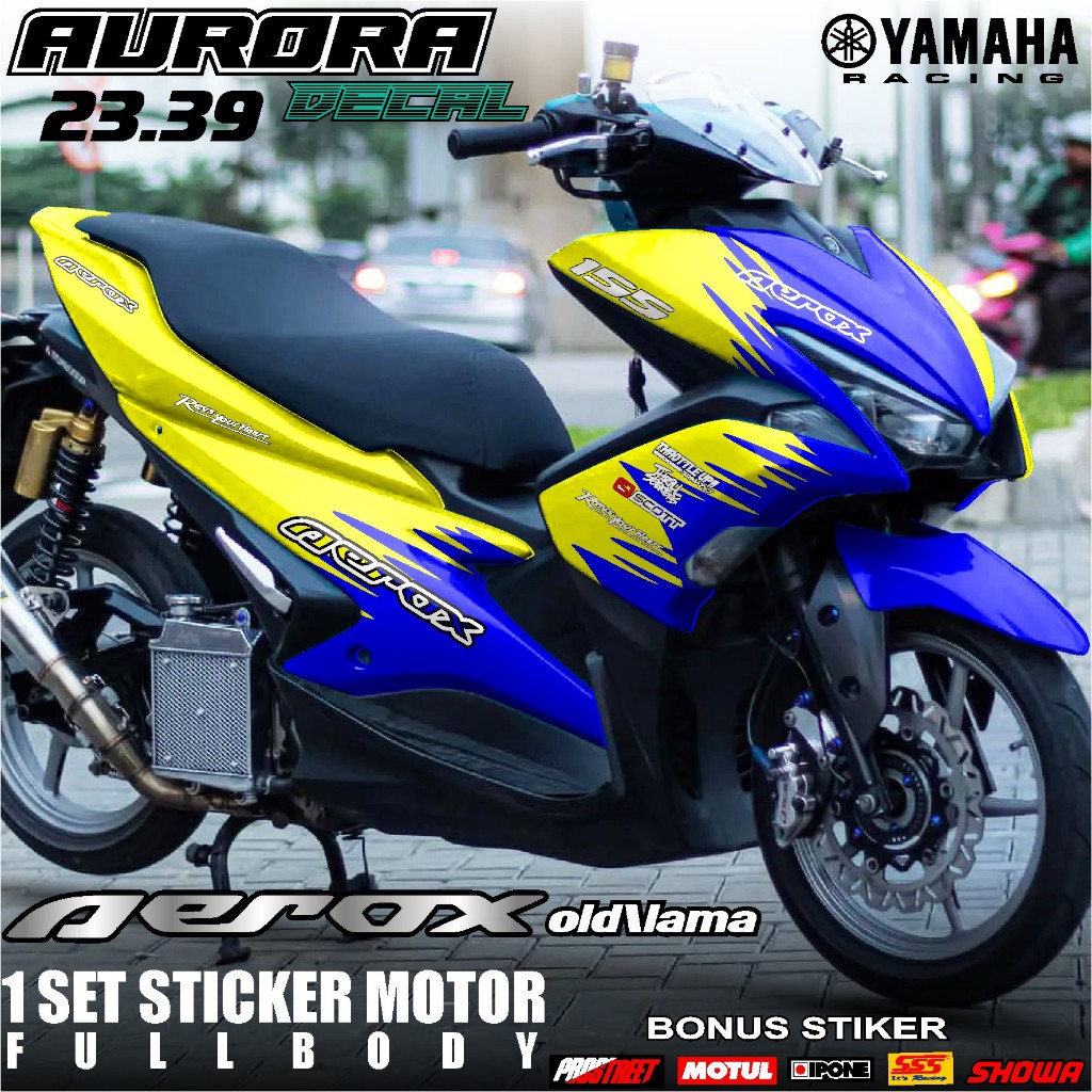 Jual (COD) TERBARU DECAL STICKER AEROX 155 OLD LAMA FULL BODY DESIGN ...