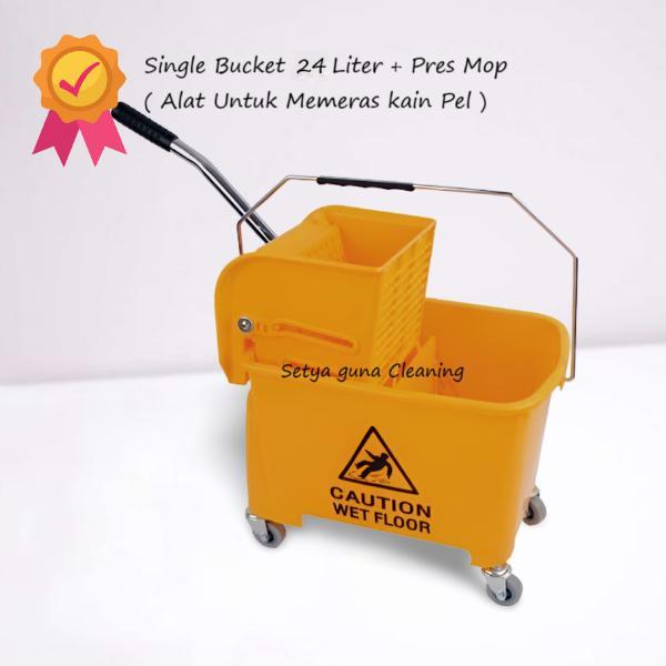 Jual Single Bucket 20 L + Pres Mop ( Alat Presan Kain Mop ) | Shopee ...