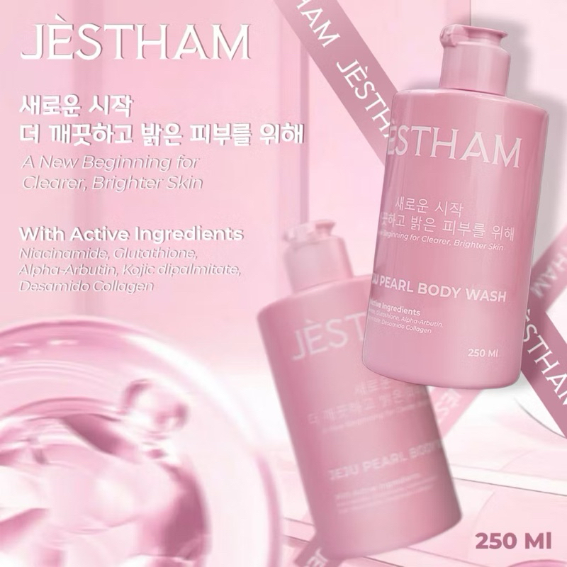Jual [READY] Jestham Jeju Pearl Body Wash 250ml | Shopee Indonesia