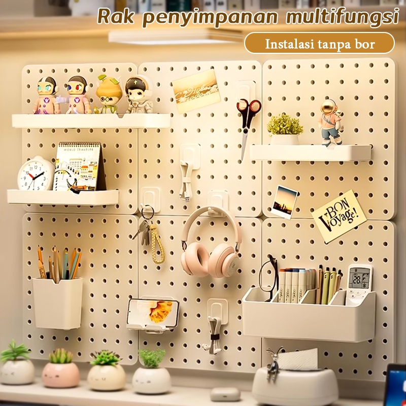Jual Pegboard Hole Board Dinding/Papan Lubang/Rak Dekorasi Gantungan ...